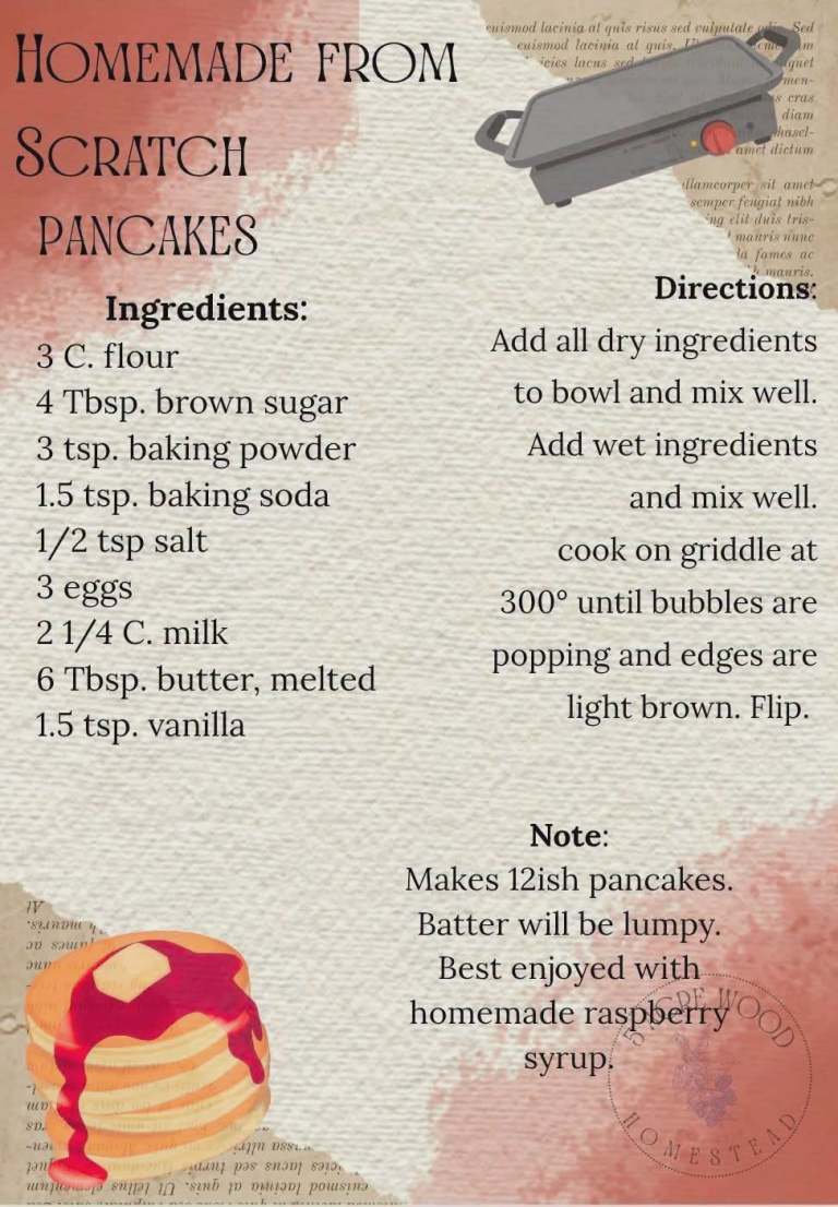 Fluffy Homemade Pancakes from Scratch (Family Recipe)